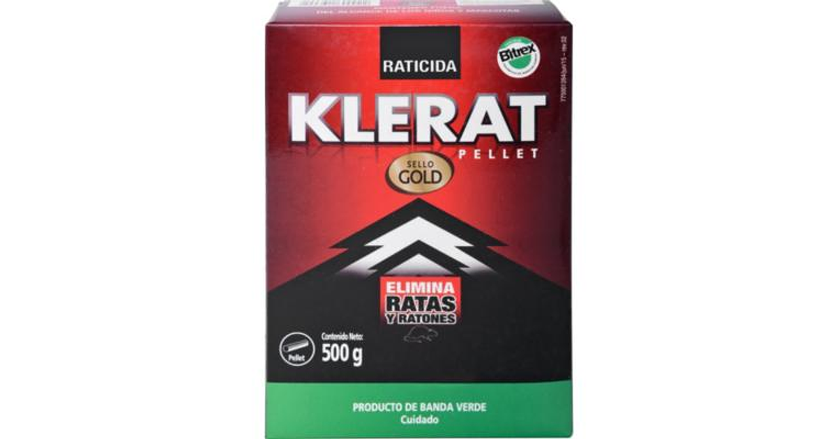 RATICIDA KLERAT PELLET 500 GRS
