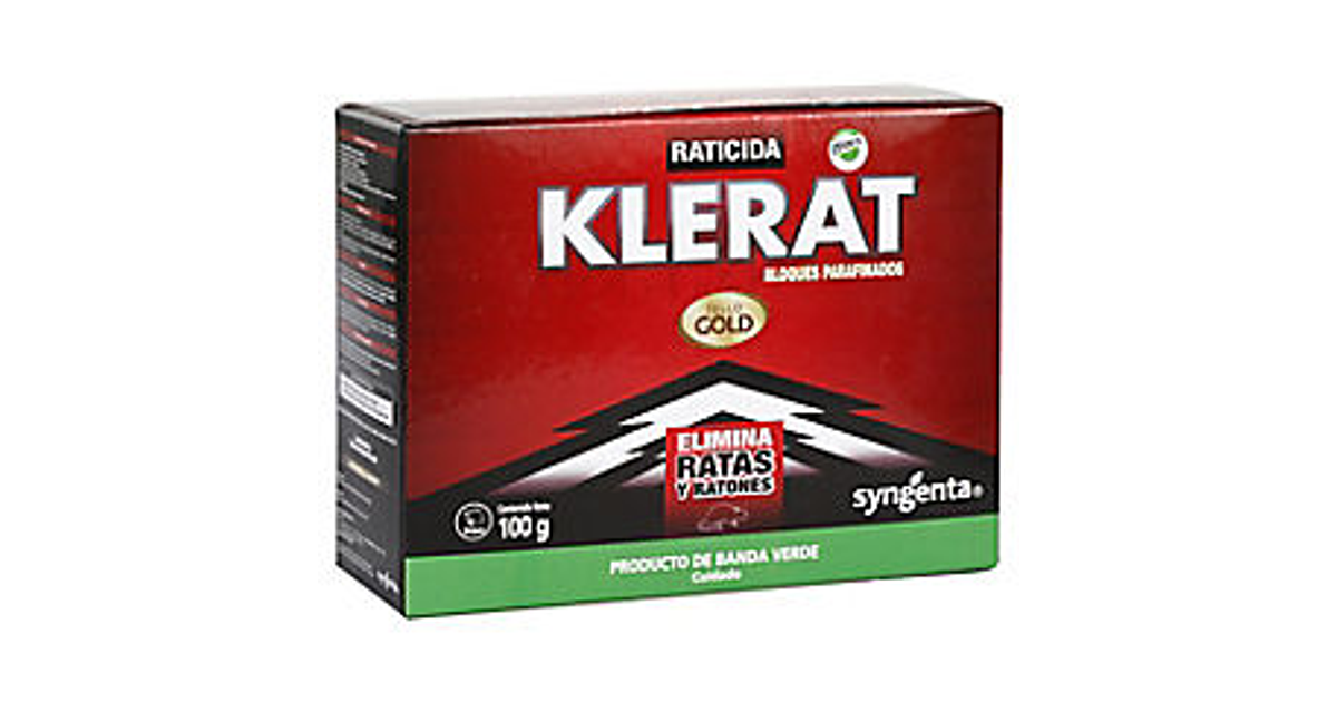 RATICIDA KLERAT BLOQUE 100 GRS