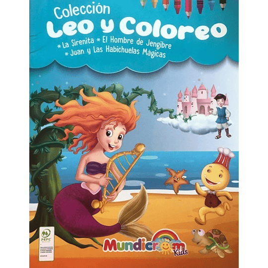 LIBRO LEO Y COLOREO LA SIRENITA