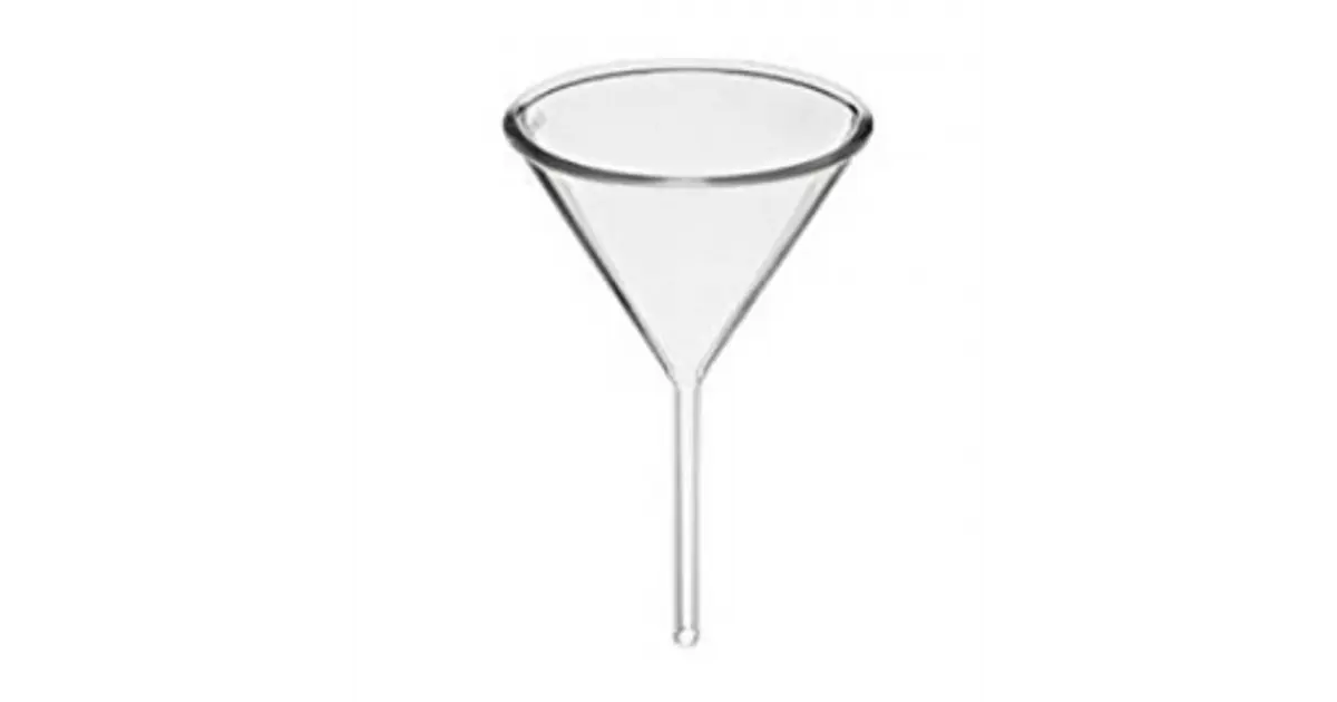 EMBUDO DE VIDRIO 5CMS. IMPORT K.M