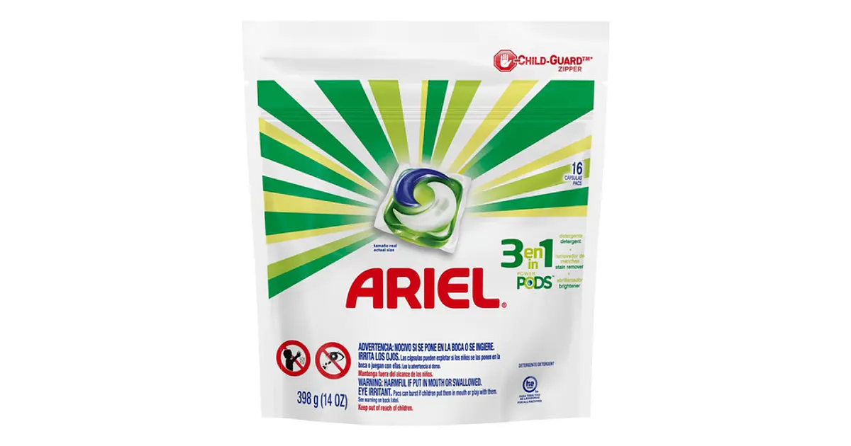 DETERGENTE ARIEL PODS 16 CAPSULAS 3 EN 1