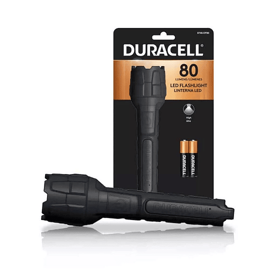 LINTERNA LED DURACELL 80 LUMENES