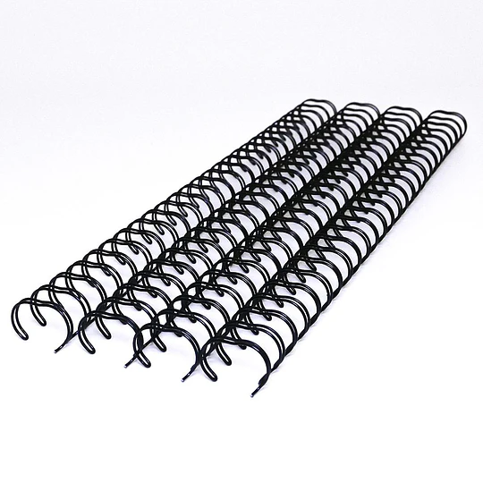 PAQUETE ANILLO METALICO 15MM NEGRO 20 UND.