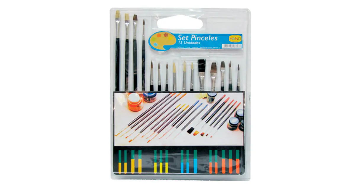 SET DE 15 PINCELES HAND