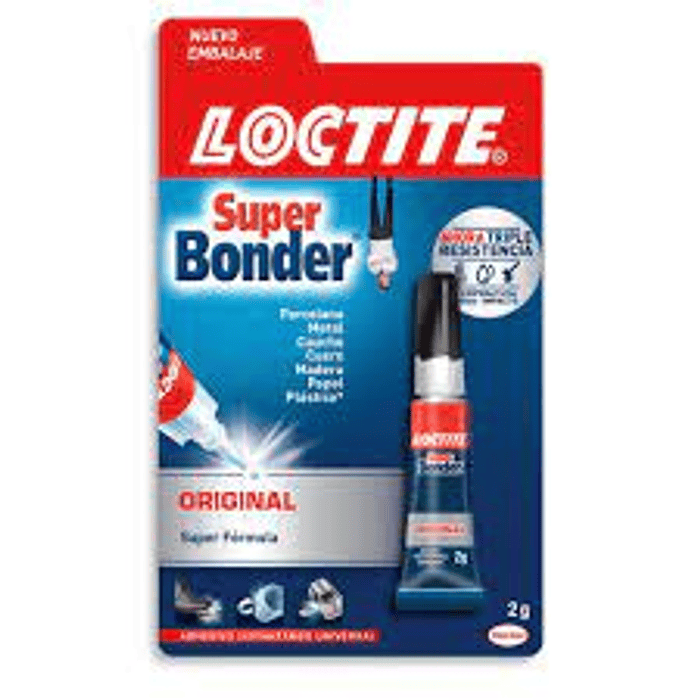 ADHESIVO INSTANTANEO SUPER BONDER ORIGINAL 2 GRS.