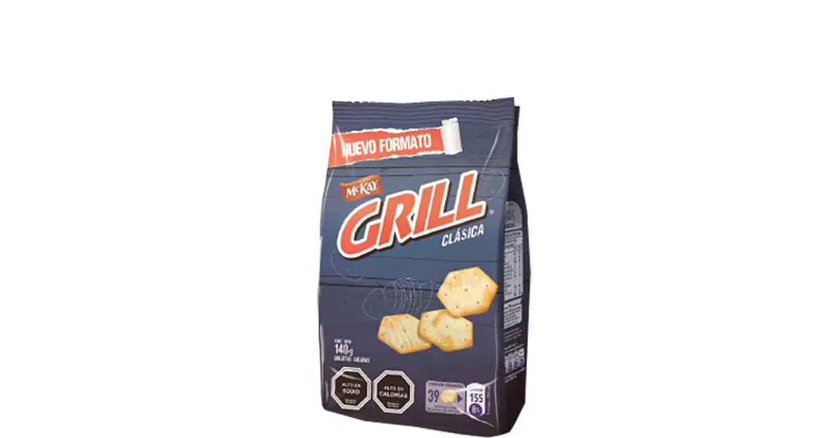 GALLETA MACKAY GRILL CLASICA 140 GRMS.