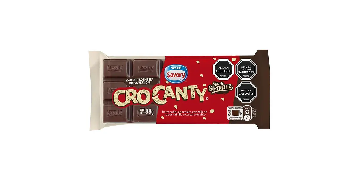 CHOCOLATE EN BARRA NESTLE CROCANTY 88GRS.