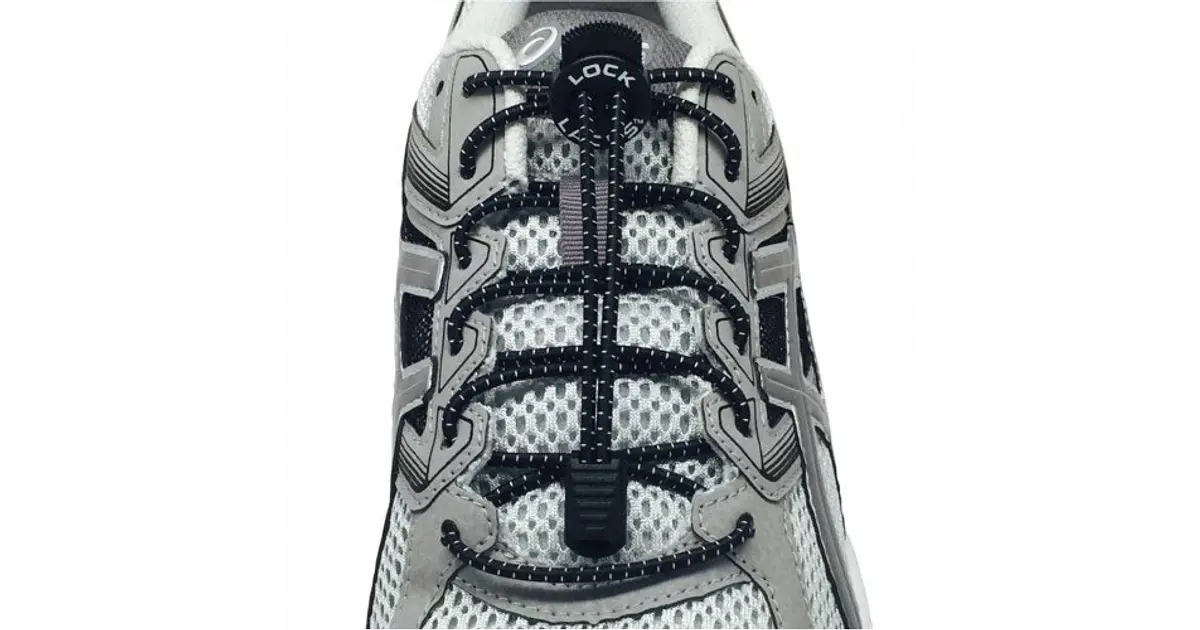 Cordón Elasticado Lock Laces Pack 2 Unidades Negro