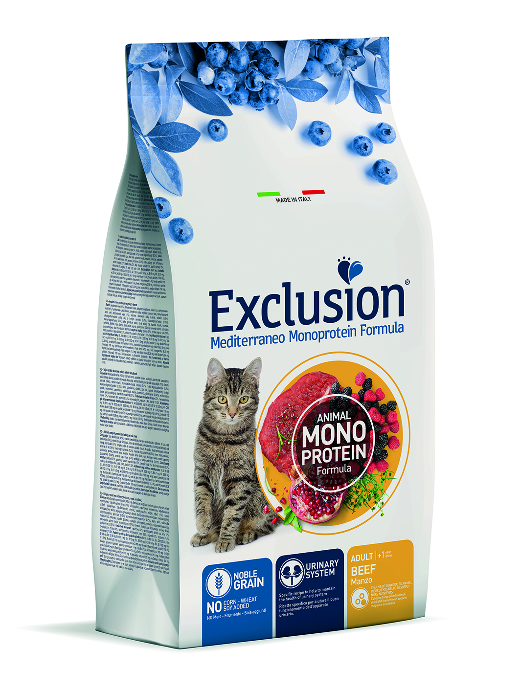 Exclusion Noble Grain Beef Para Gatos 12kg