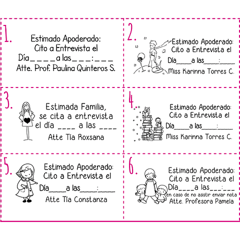 Timbre Automatico de escritorio 5,7x2,2 cm