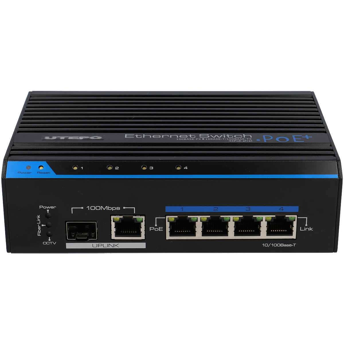 Switch UTEPO 6 portas com 4 portas PoE