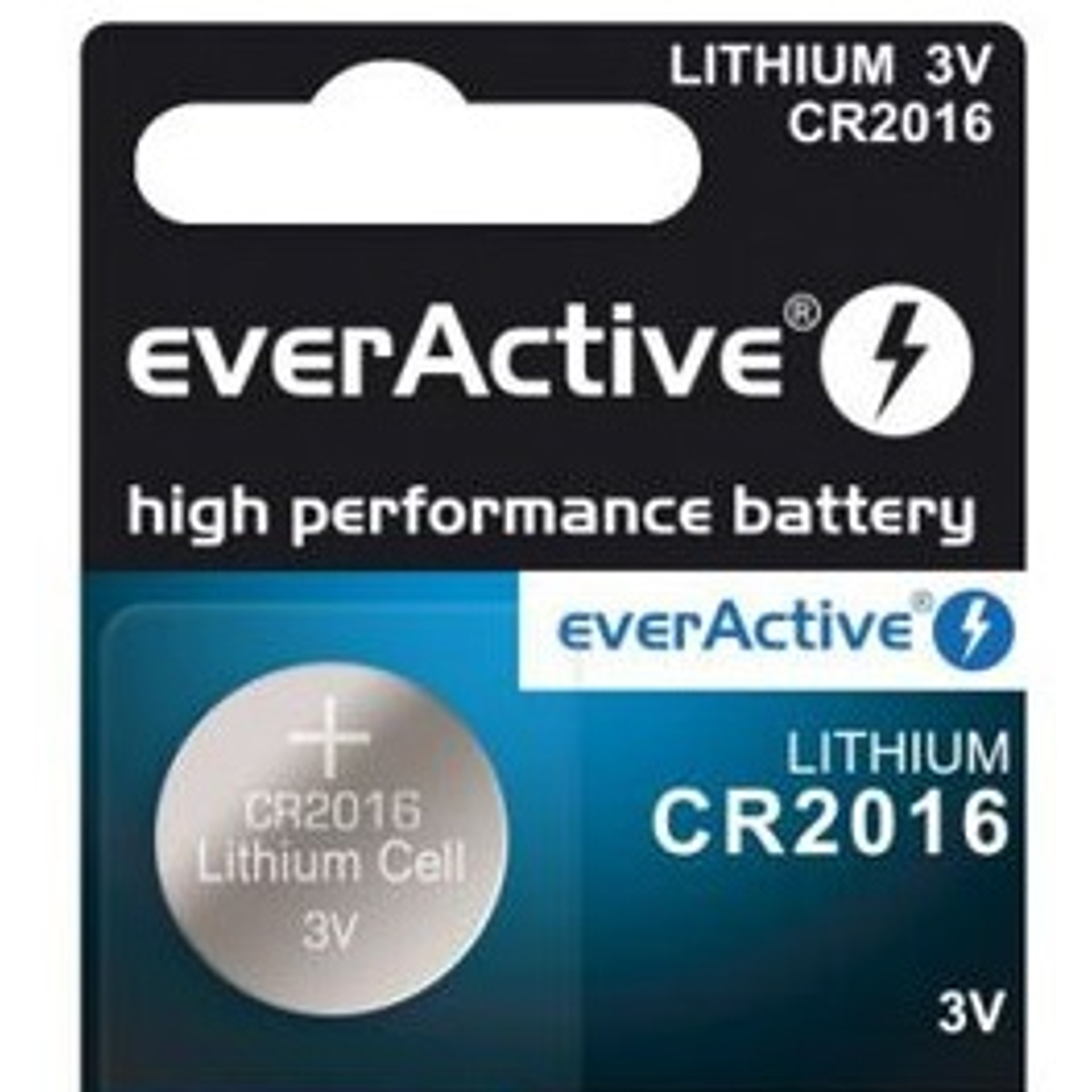 Pilha Lithium 3V CR2016 - everActive