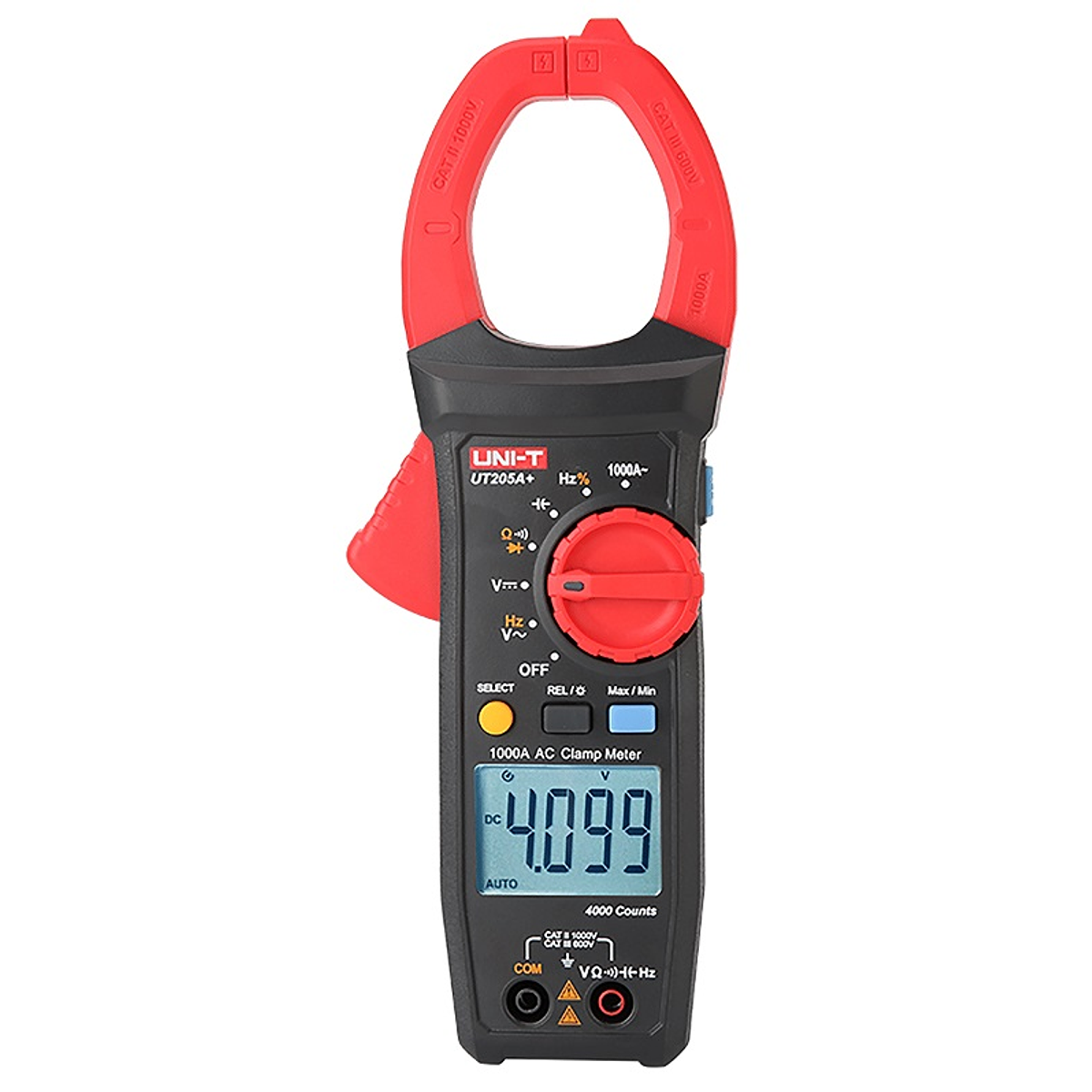Pinça Amperimétrica AC/DC 1000V 1000A - UNI-T UT205A+