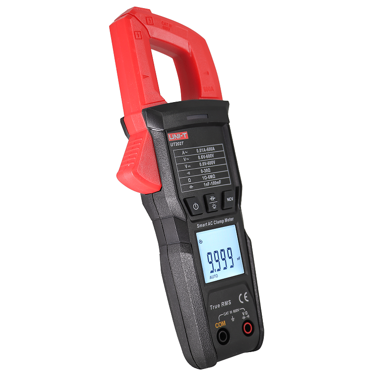 Pinça Amperímétrica Digital True RMS AC/DC 600V 600A - UNI-T