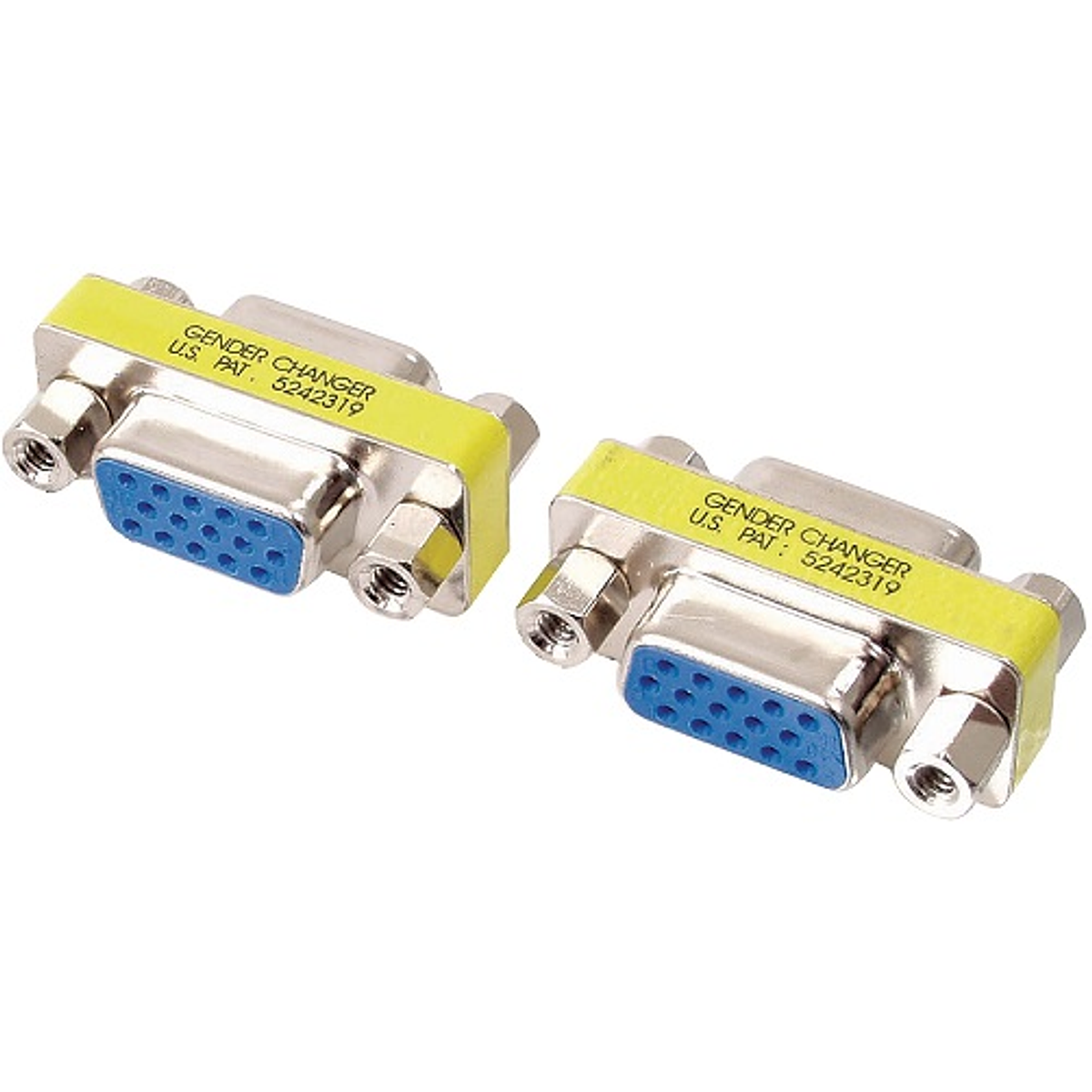 Ficha Adaptadora União VGA 15P Femea - 15P Femea