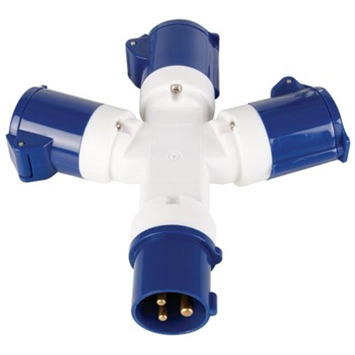 Ficha Tripla CEE Monofásica 3 Polos (2P+E) 16A IP44 - PEREL