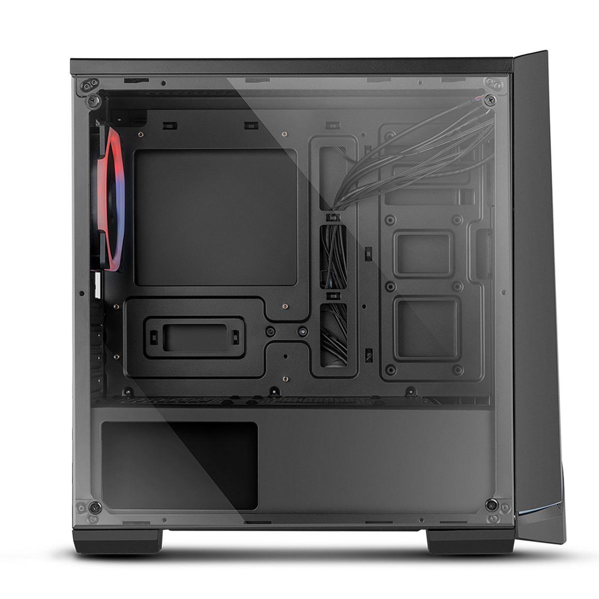 Caixa de PC Micro-ATX Infinity Alpha RGB c/ Janelas (Pret...