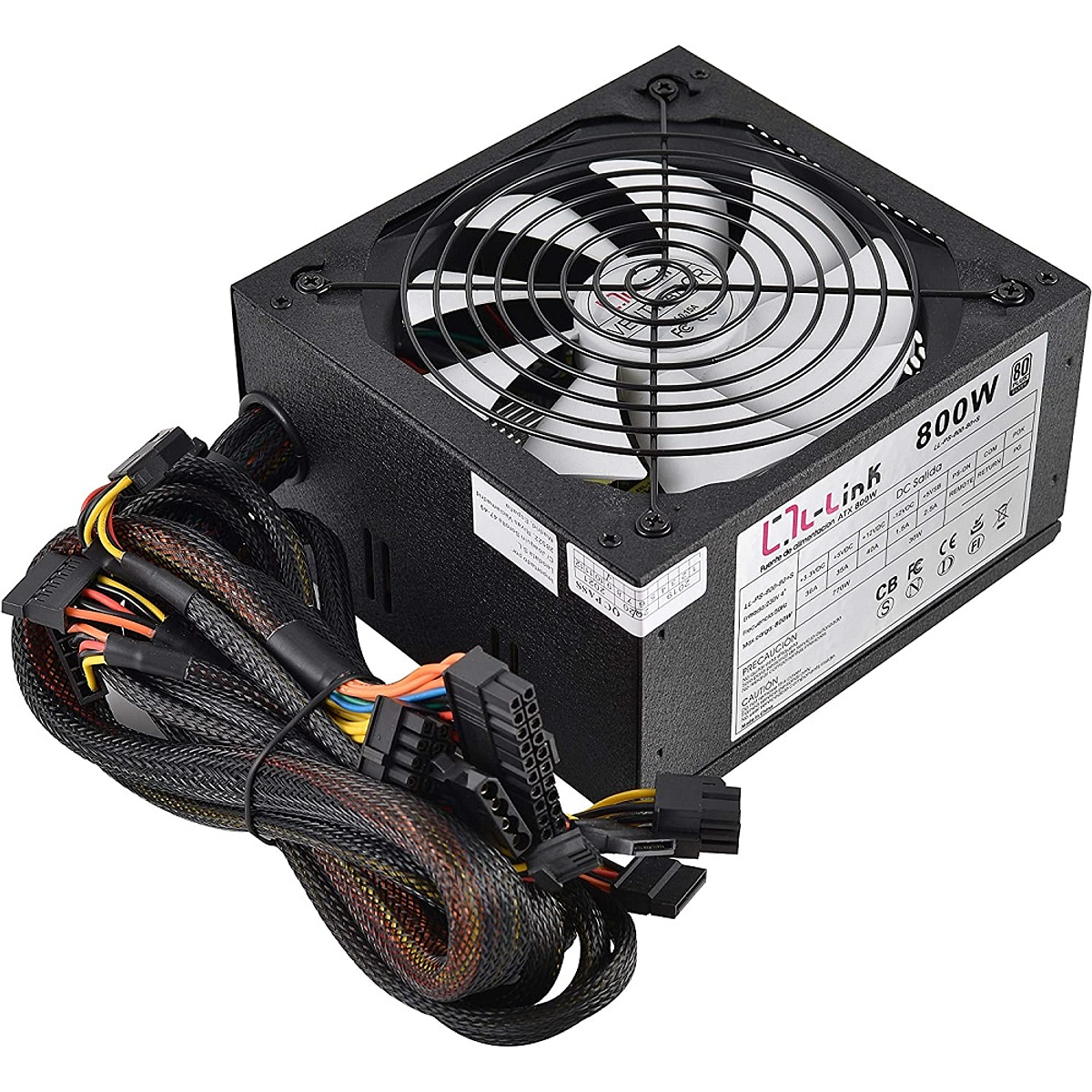 Fonte de Alimentação Semi-Modular ATX 800W 80 Plus Silver...
