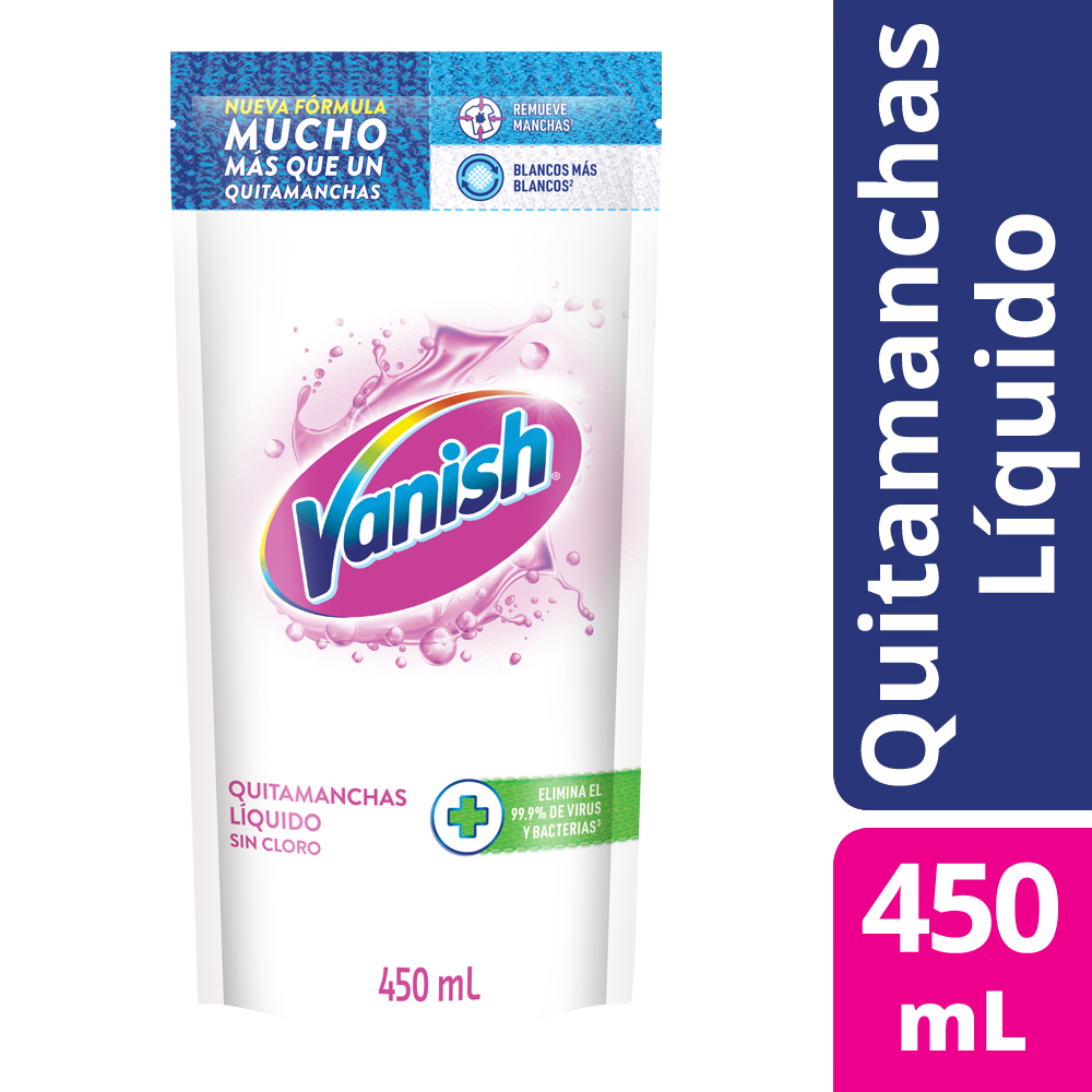 Vanish Liquido DP White 450 ml Caja 24 Und.
