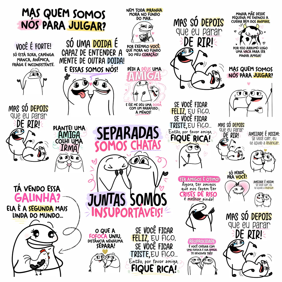 Arte Caneca Flork Amigas Amizade Arquivos Sublimação Png | Studio Booby