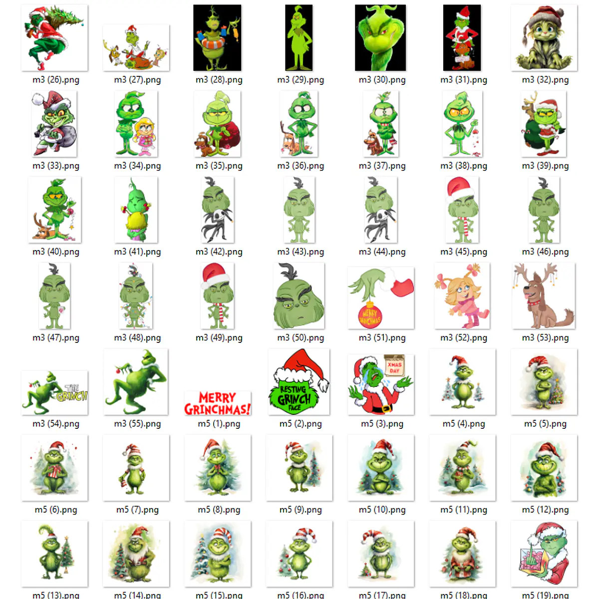 Kit Digital Grinch Natalino Completo Arquivos em Png | Studio Booby
