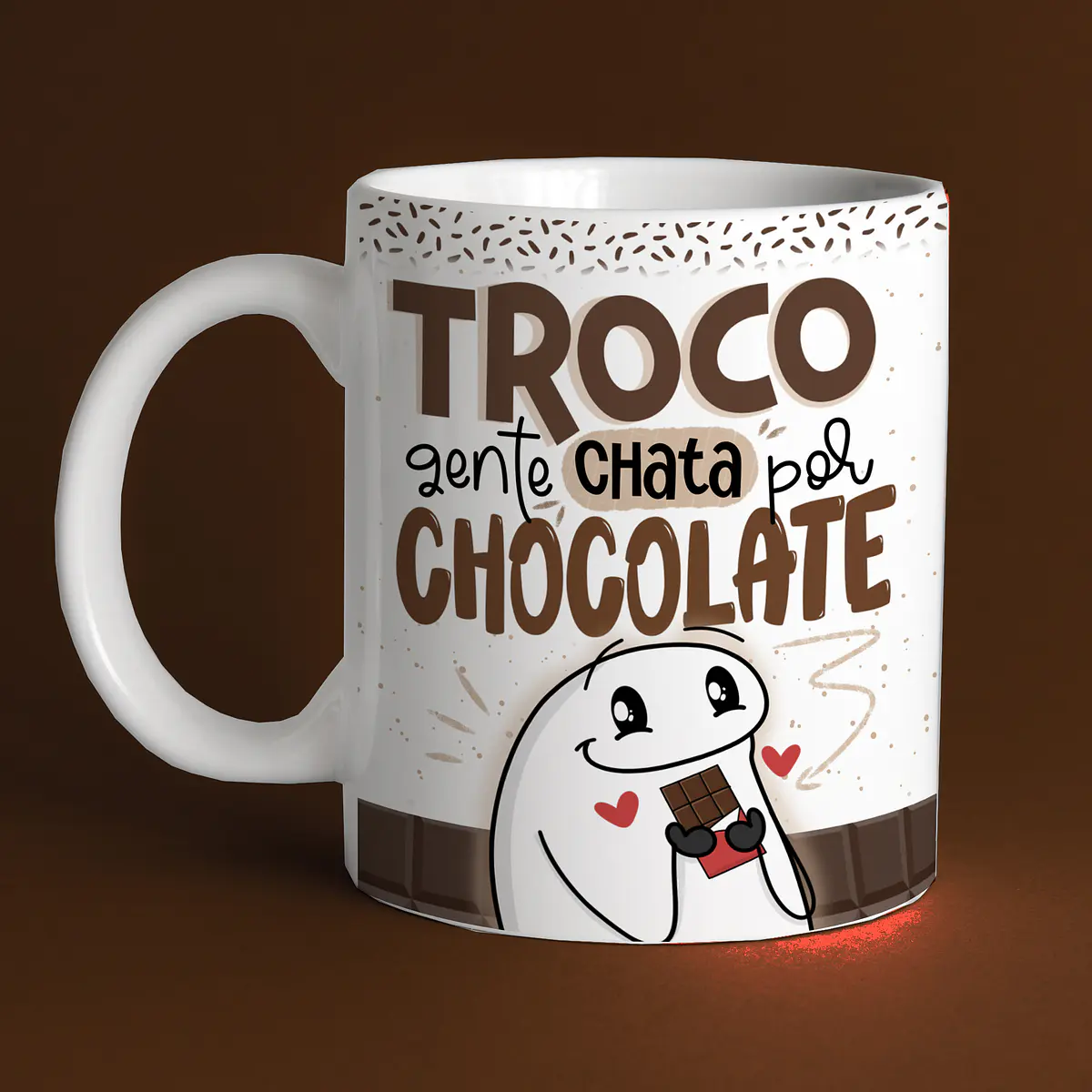 Arte Caneca Troco Gente Chata Por Chocolate Arquivo Png | Studio Booby