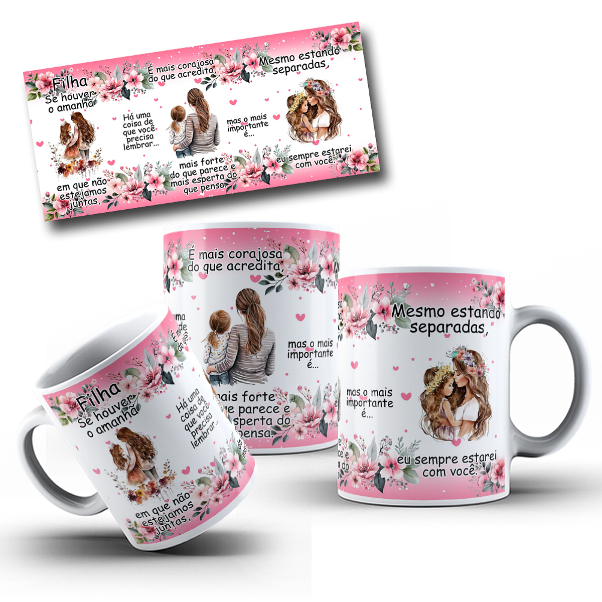 Artes Caneca Se Houver o amanhã em que não estejamos juntos | Studio Booby