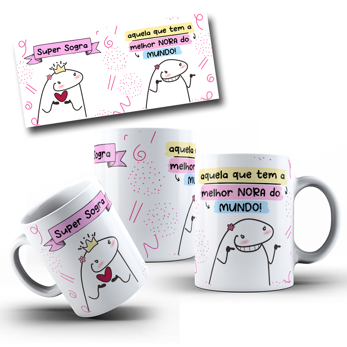 Arte para Caneca Flork Super Sogra Arquivo em Jpg | Studio Booby