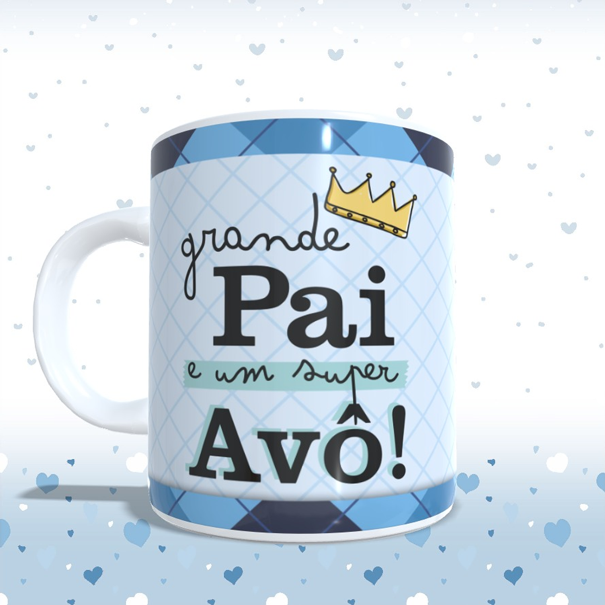 Arte Caneca Grande Pai É Um Super Avô Arquivo Png | Studio Booby