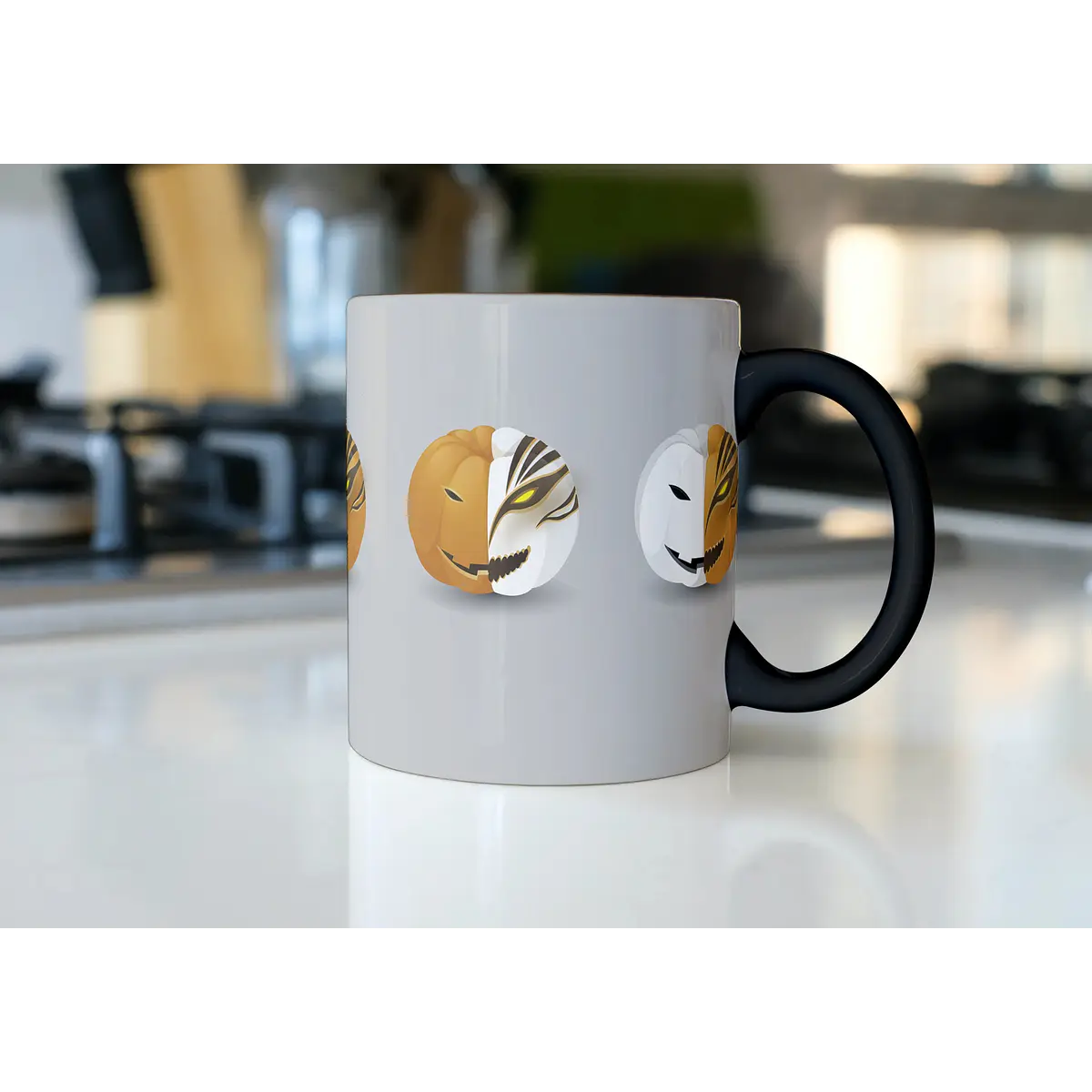 Arte Caneca Halloween Aboboras Reações Arquivo Png | Studio Booby