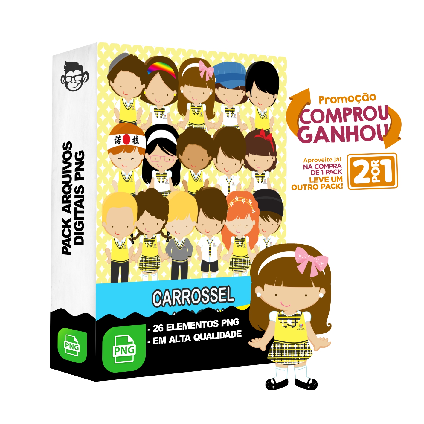 Kit Digital Carrossel sem fundo Png