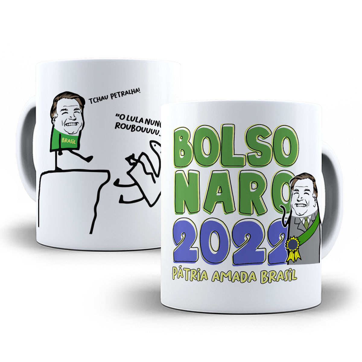 23 Artes Caneca Bolsonaro Eleições Política Sublimação Ar...