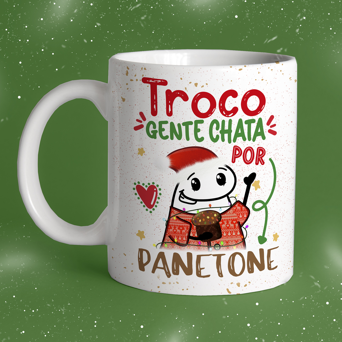 Artes Caneca Flork Natal Memes Bento Editável Pdf + Png