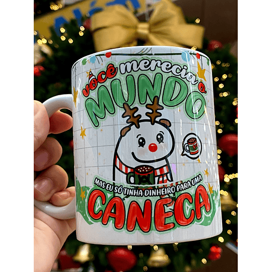 Artes Caneca Flork Natal Memes Bento em Png