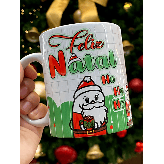 Artes Caneca Flork Natal Memes Bento em Png