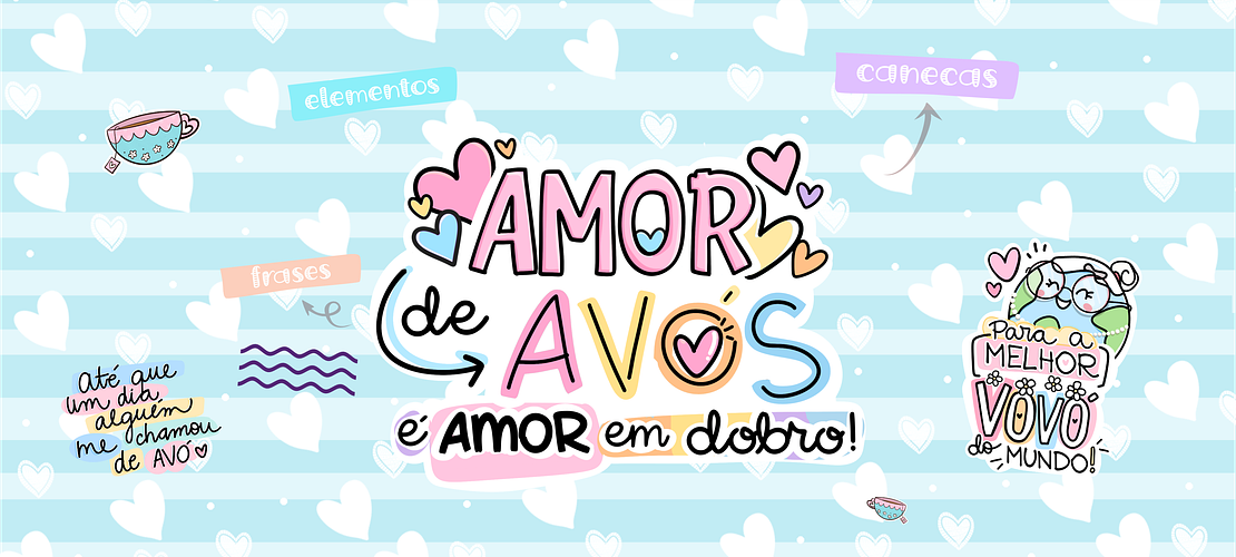 Arte Dia dos Avós | Site Ofical Studio Kako