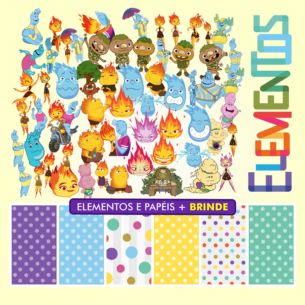 Kit Digital Elementos Filme em Png