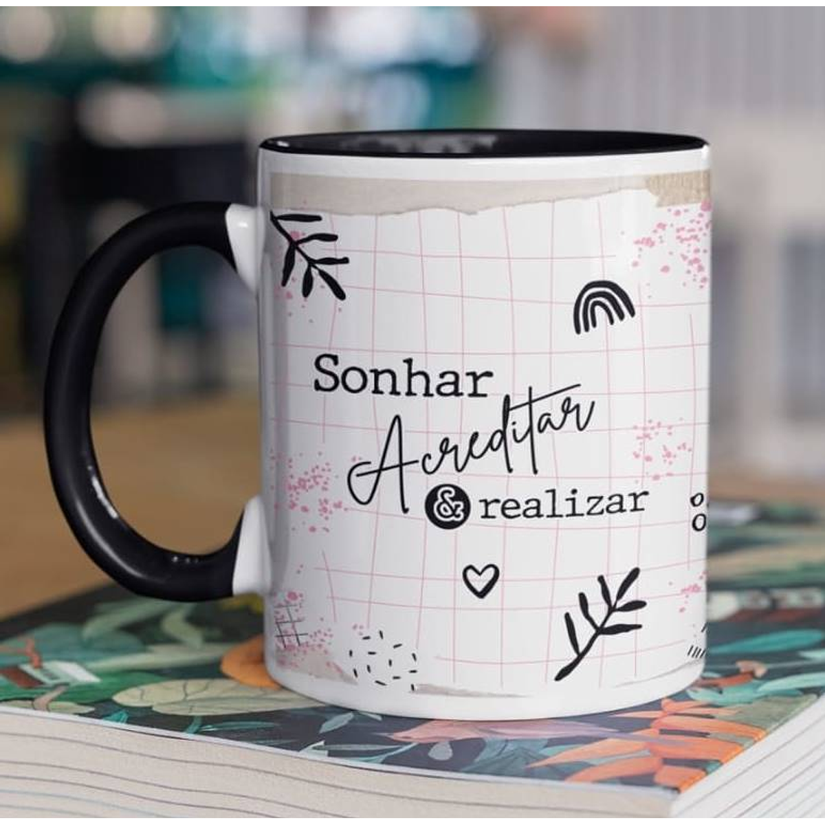 10 Arte para Caneca Frase Motivacional Seja Forte em Corel