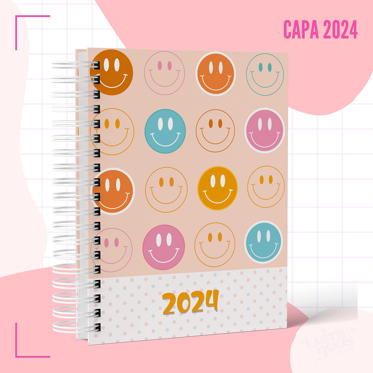 50 Artes para Capas Agendas 2024 Arquivo em Jpg