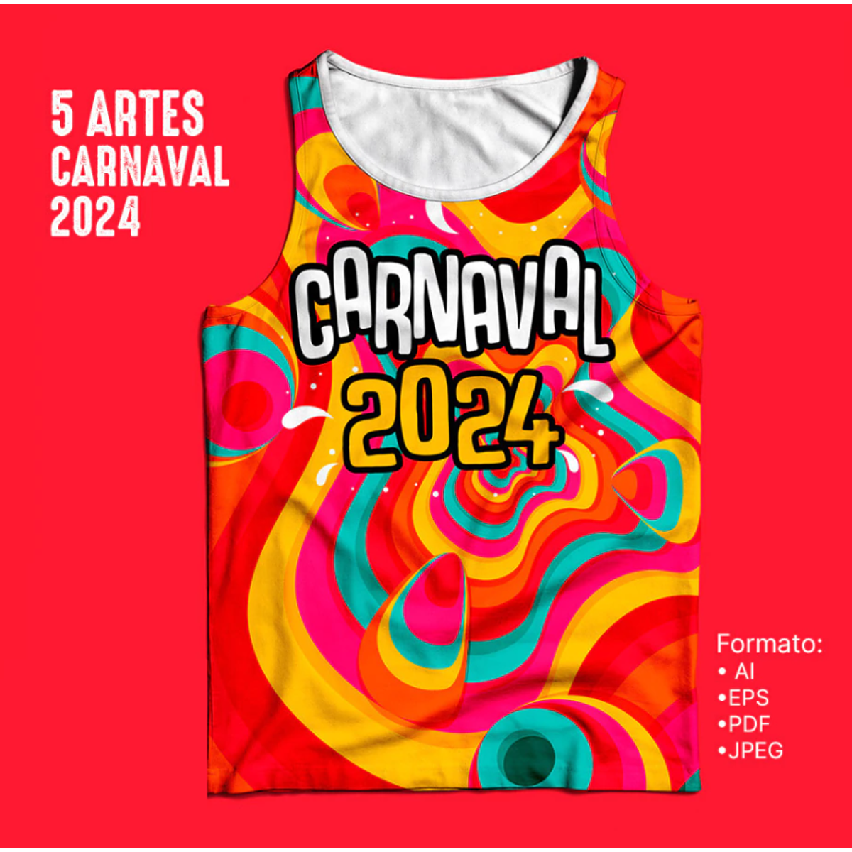 5 Artes Vetor Abadás Carnaval 2024 Arquivos Editável