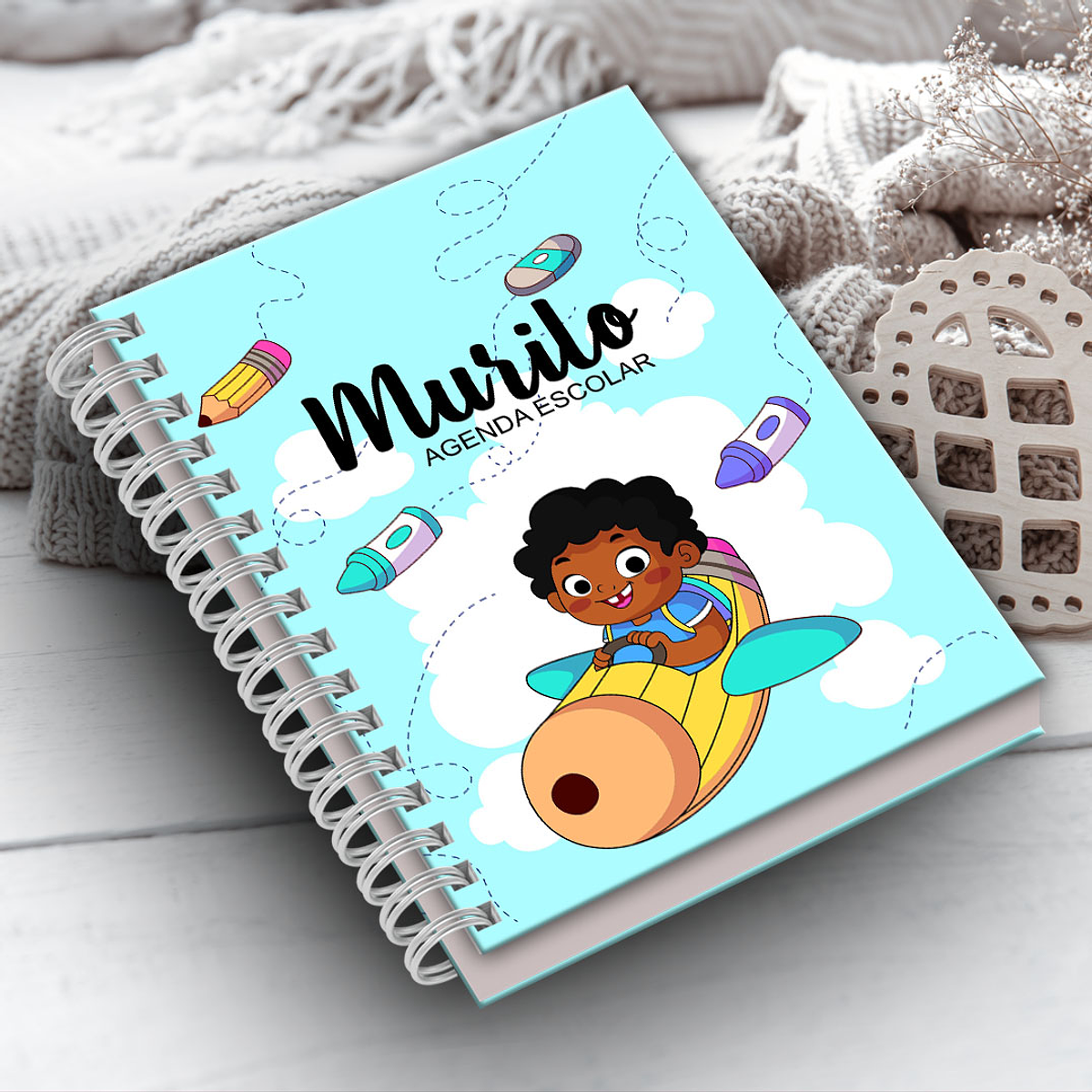 10 Artes para Capas Agendas Volta as Aulas Arquivo Editável