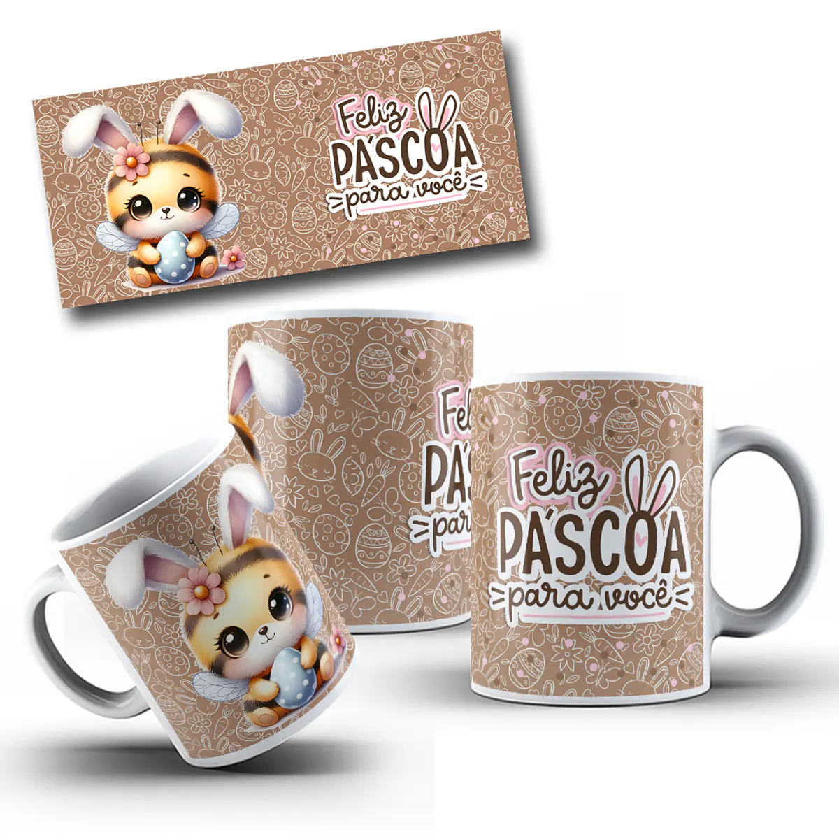 21 Arte para Caneca Páscoa Arquivo em Jpg