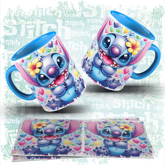 10 Artes para Caneca Stitch Arquivo em Jpg