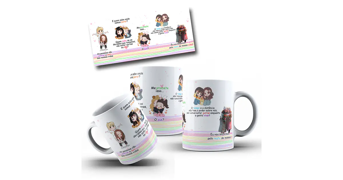 Arte Caneca Flork As pessoas vão entrar e sair das nossas