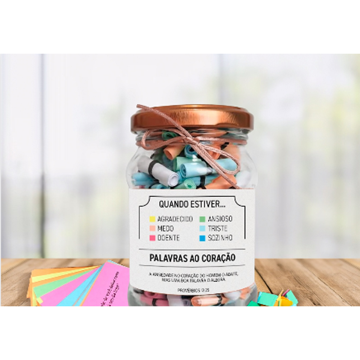 Arquivo Potinho Palavras do Coração Positivas Sublimação - B