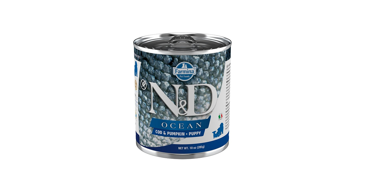 Lata N&D Dog Ocean COD Pumpkin Puppy 285Gr