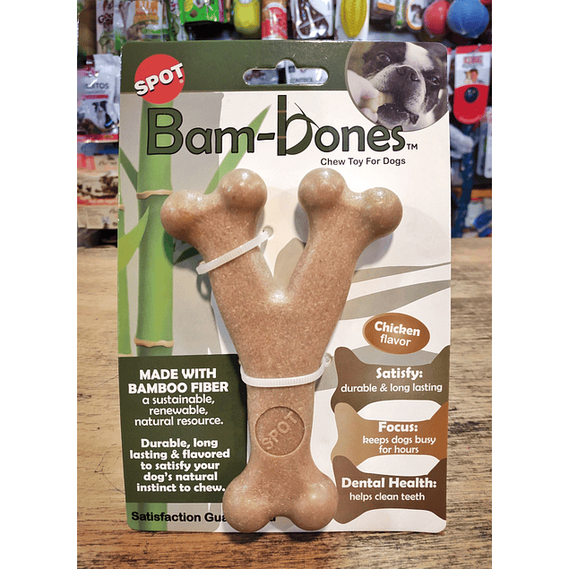 Hueso Masticable Bam-Bone Pequeño Sabor a Pollo