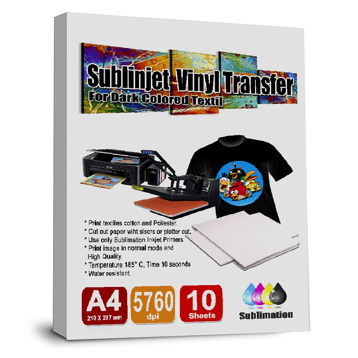 Vinilo Sublimacion Textil Imprimible, Sublinjet PAT-VTSD | Subcolor