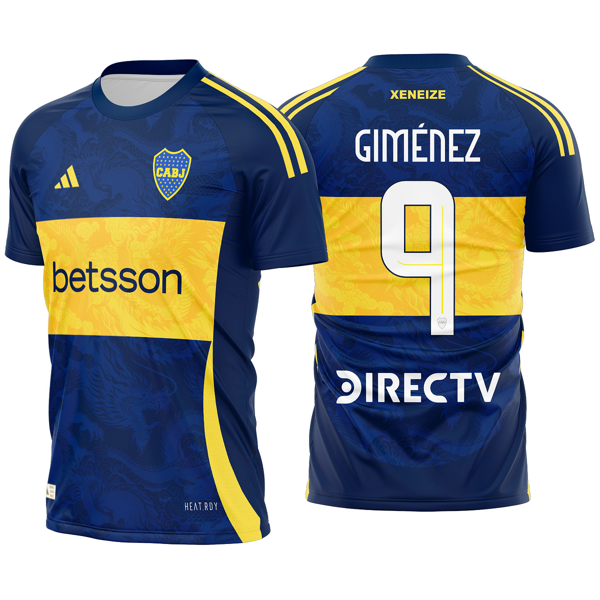 Arte Vetor Camisa Boca Juniors Concept 2025-26