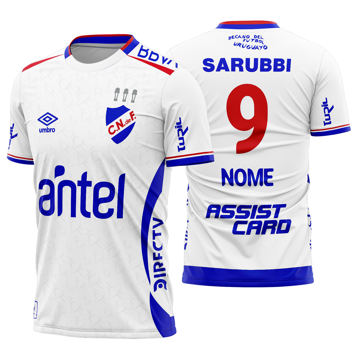 Arte Vetor Camisa Club Nacional Local 2025